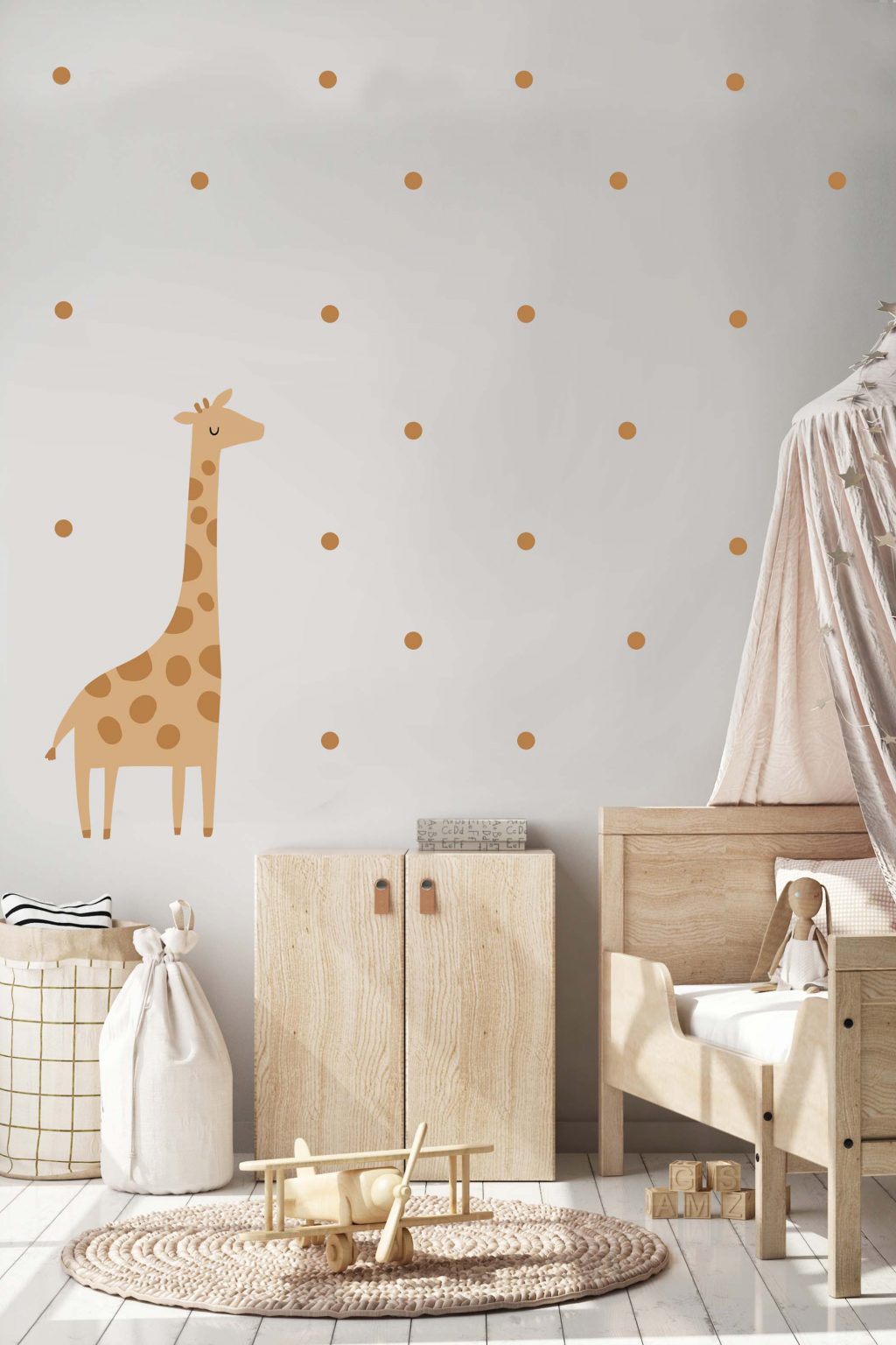 Αυτοκόλλητα Τοίχου Dots Pink - Rene Designs