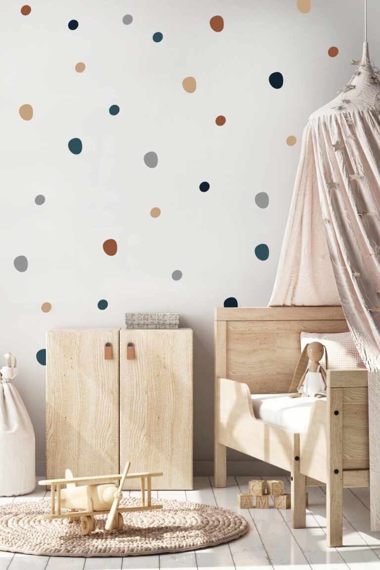 Αυτοκόλλητα Τοίχου Dots Multicolor - Rene Designs